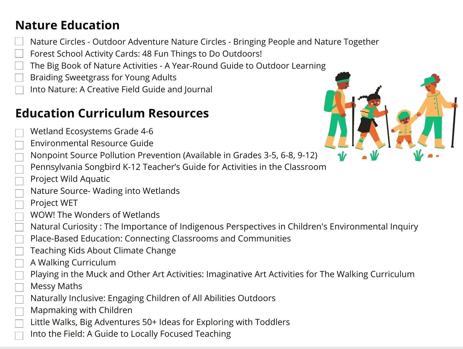 MWA's Outdoor Resource Library - Mountain Watershed Association