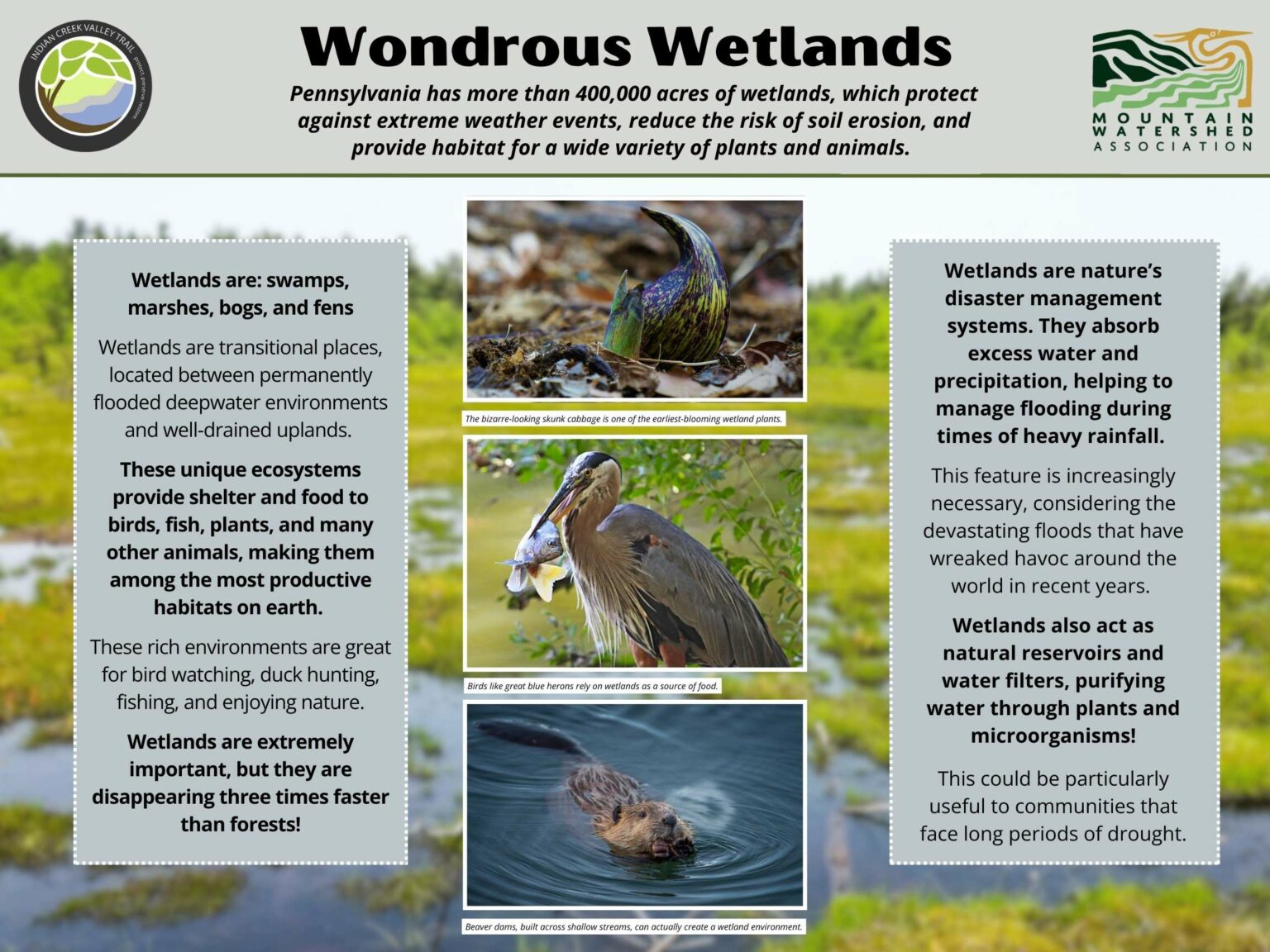 Preview our new ICV Trail signs! - Mountain Watershed Association